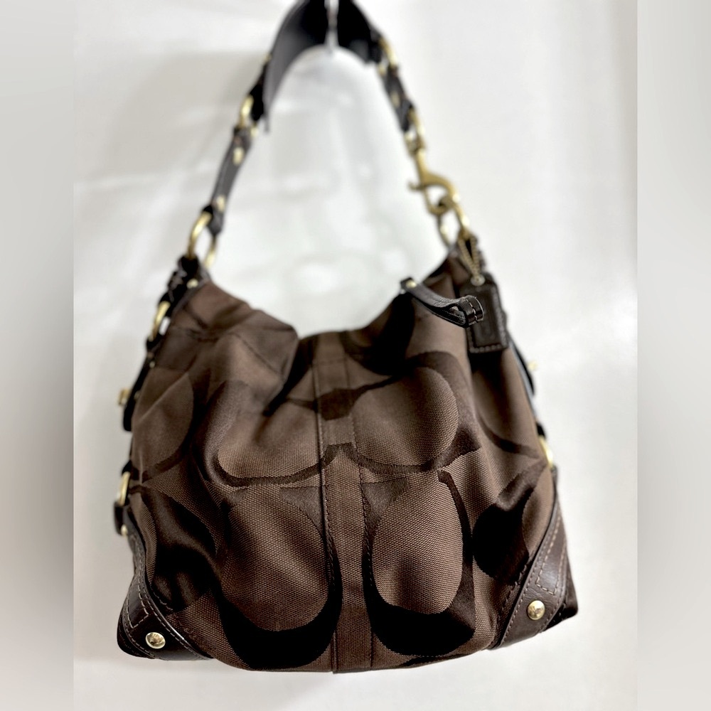 Coach Carly Signature Hobo Shoulder Bag 12” X 9” Appr… - Gem
